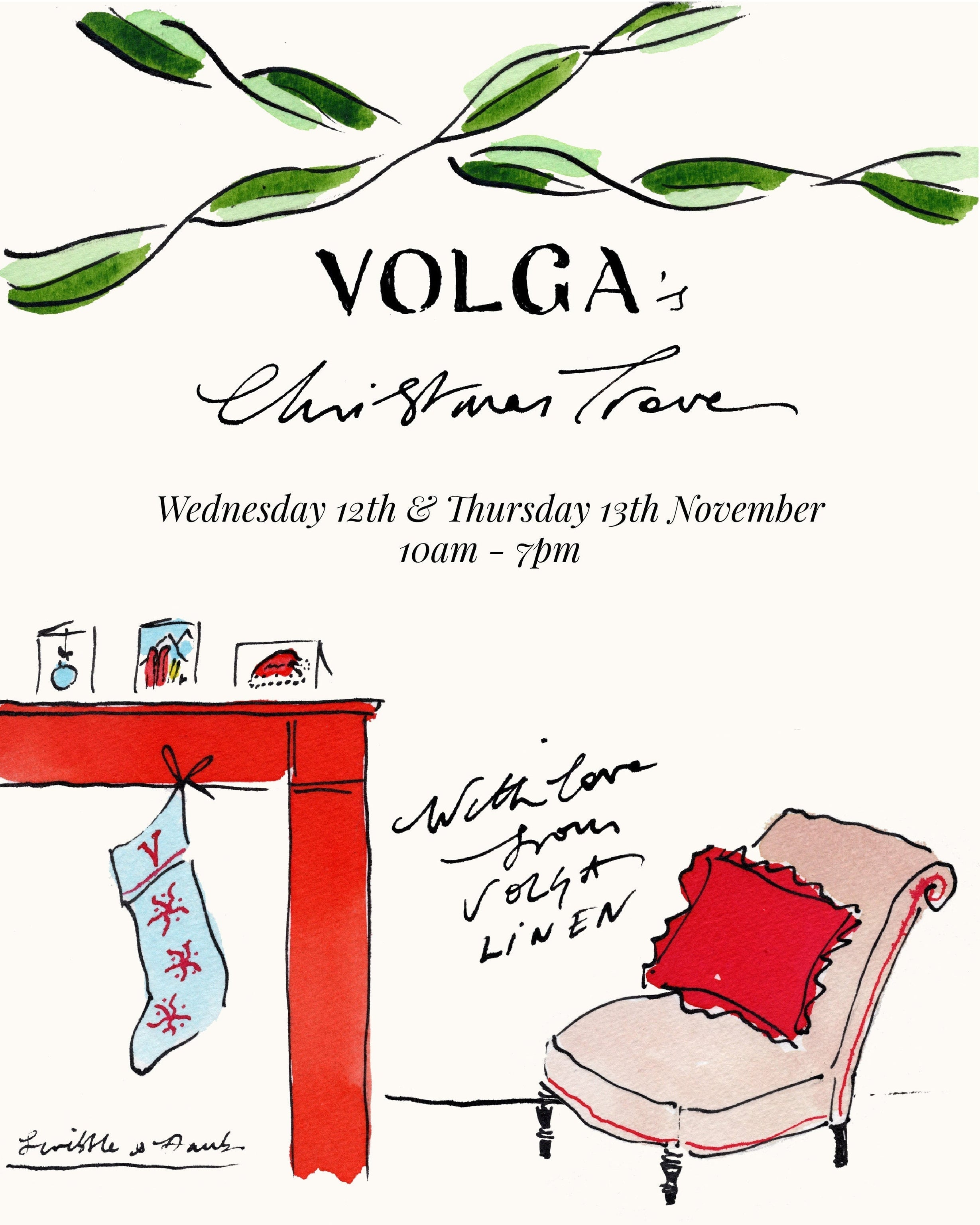 Scribble & Daub Christmas Pop Up Shop at Volga Linen– Scribble and Daub