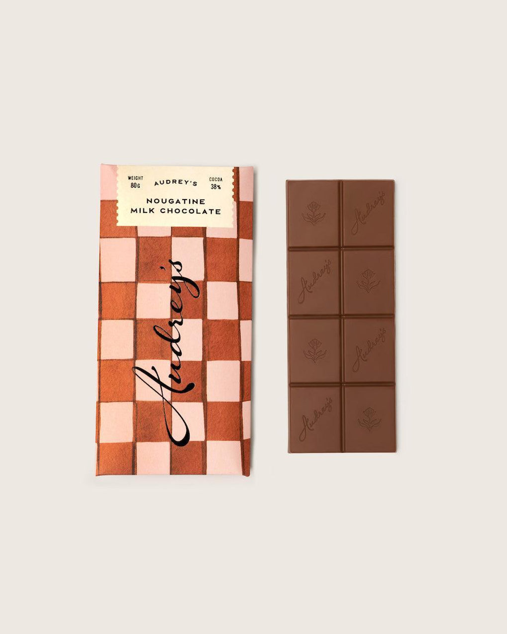 Audrey's Nougatine 38% Milk Chocolate Bar– Scribble and Daub
