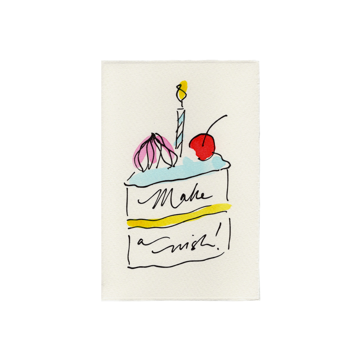 Make A Wish (Birthday Cake) Card– Scribble and Daub